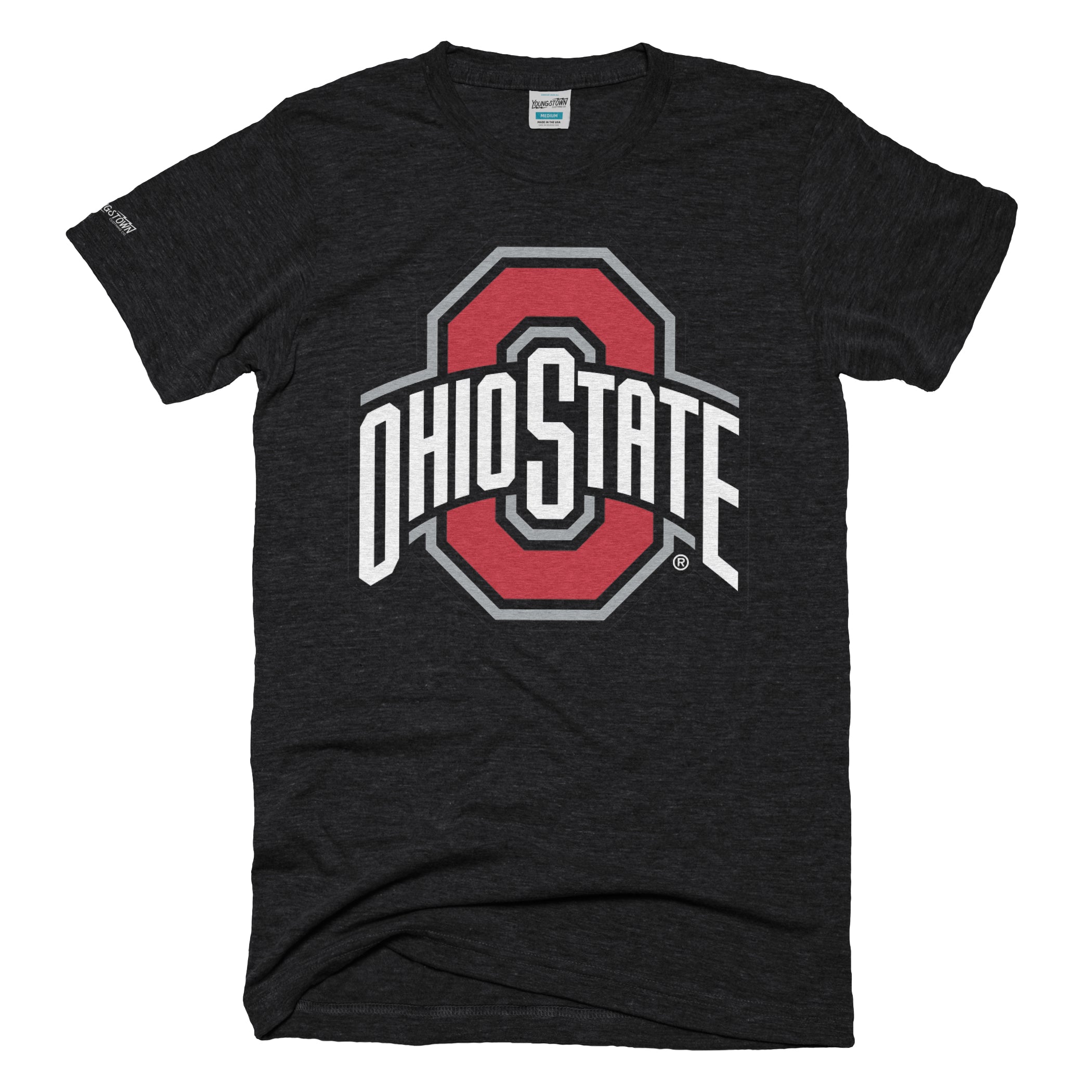 Ohio State Athletic Logo Tee (Heather Black)